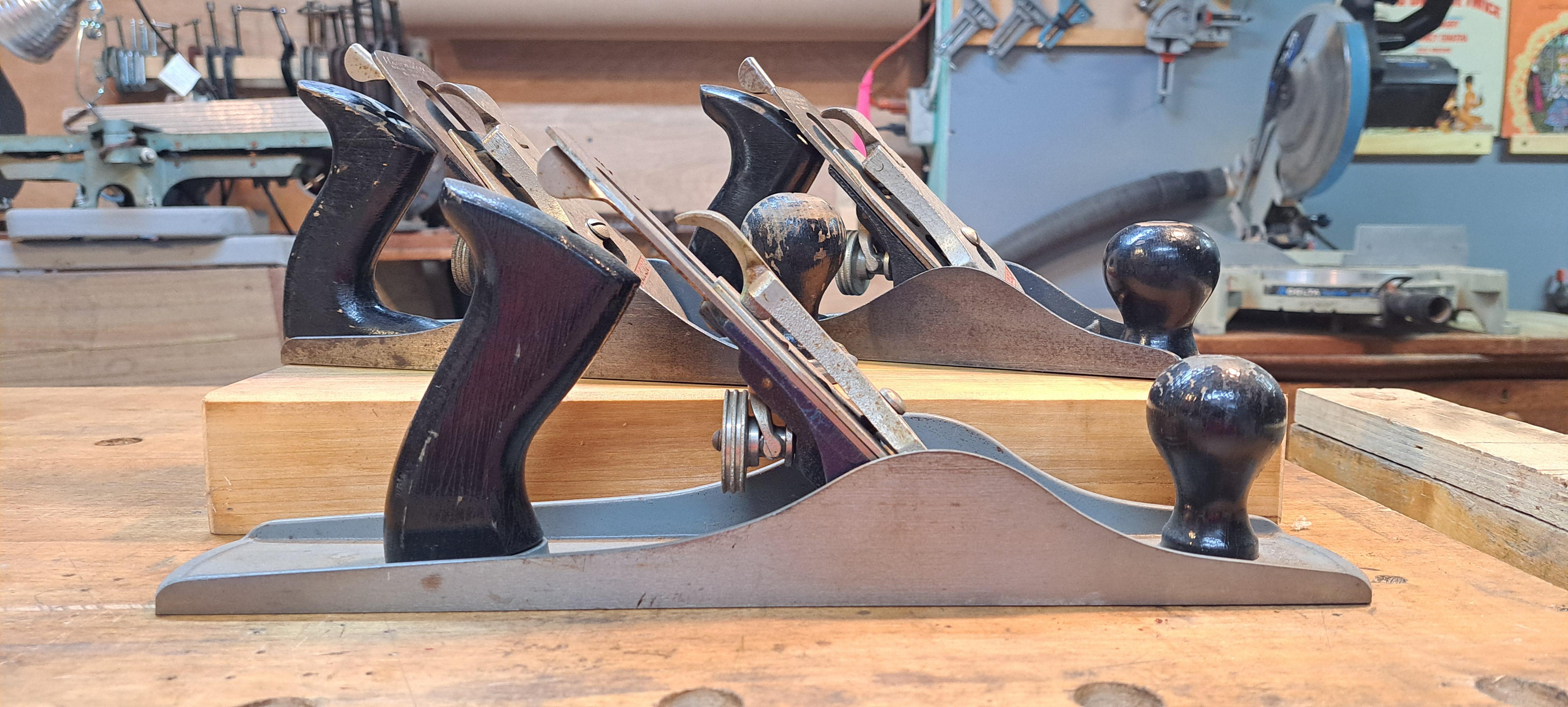 Stanley Handyman Beginner Hand Plane Set #3,4 and 5 All from the 1957-60's