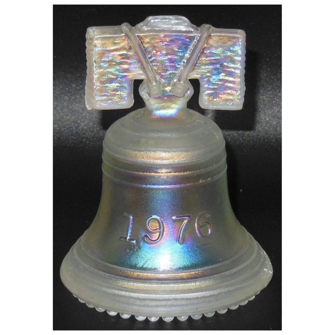 Joe St. Clair White Carnival Glass 1776-1976 Bicentennial Liberty Bell ...