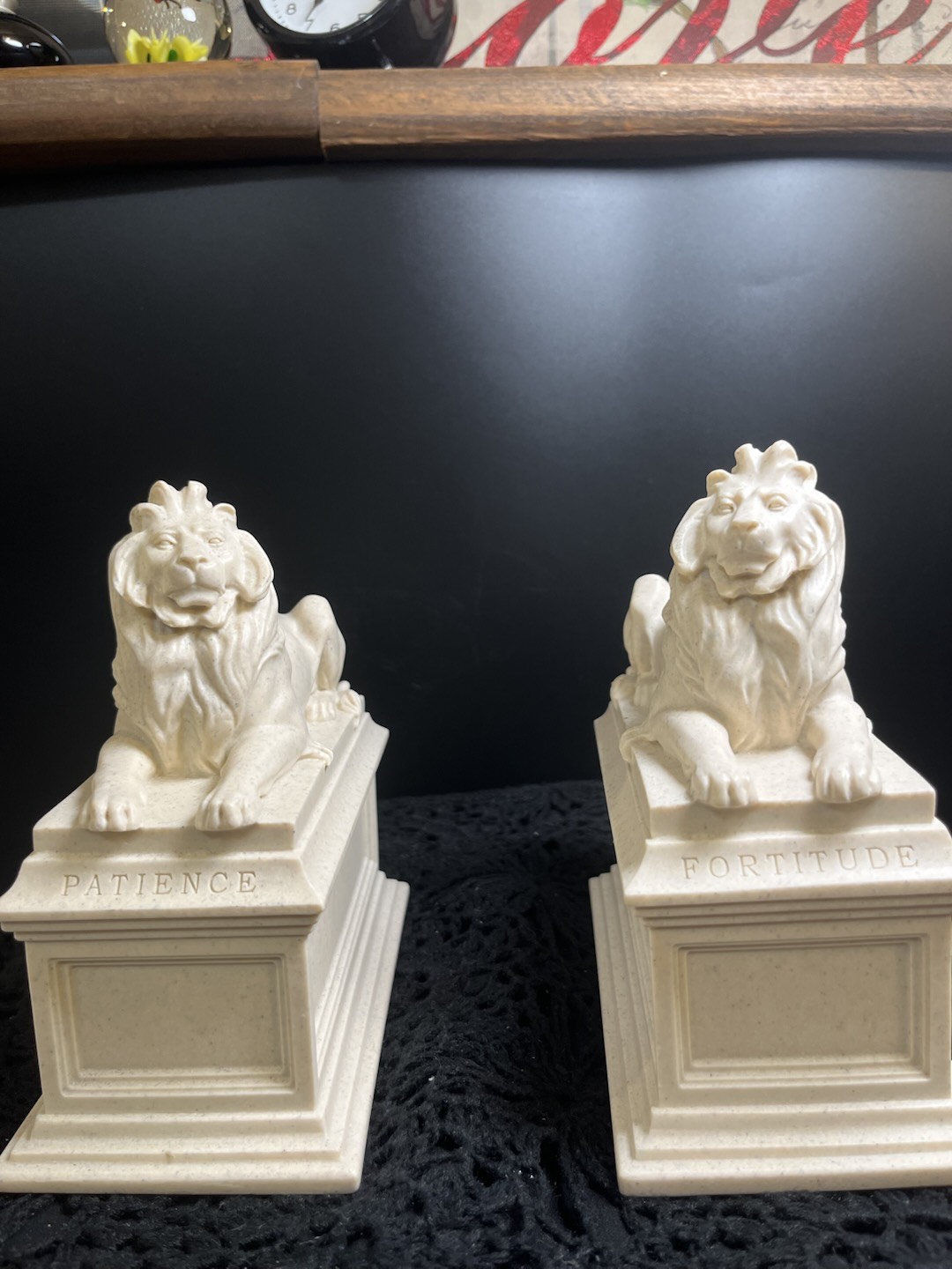 Public Library Lion Bookend Statues. Museum Replica. Edward Potter ...