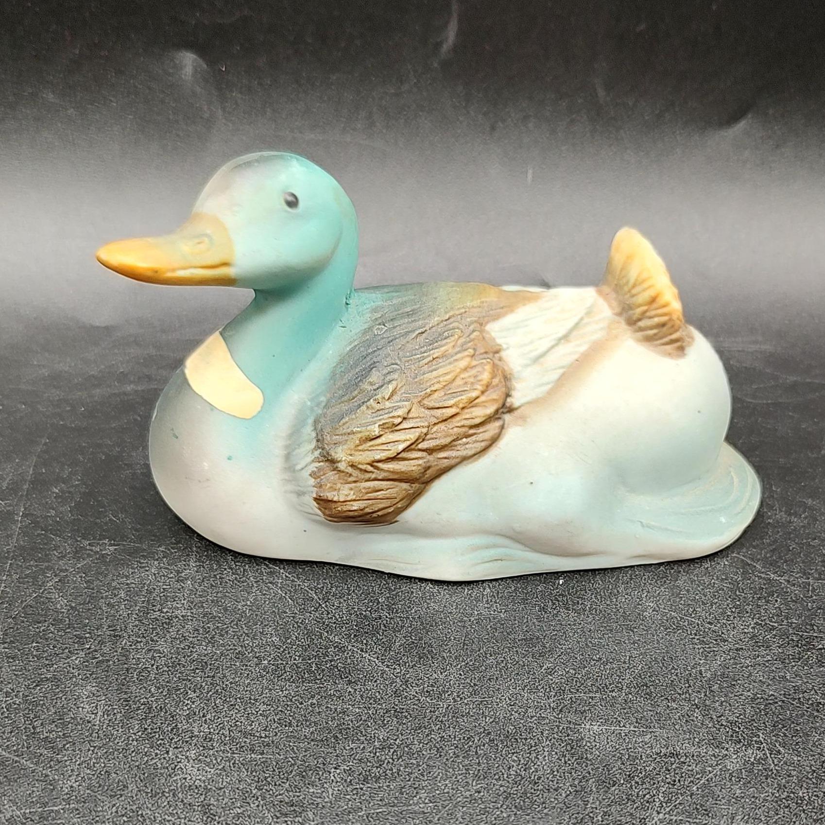 Vintage Ceramic Mallard Duck Figurine