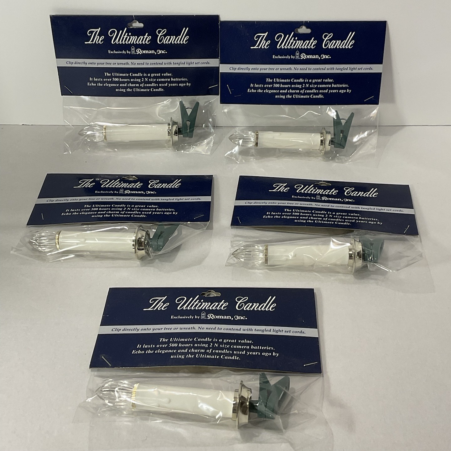 5 Vintage 1999 The Ultimate Candle by Roman Inc Battery Operated 4 1/2 ...