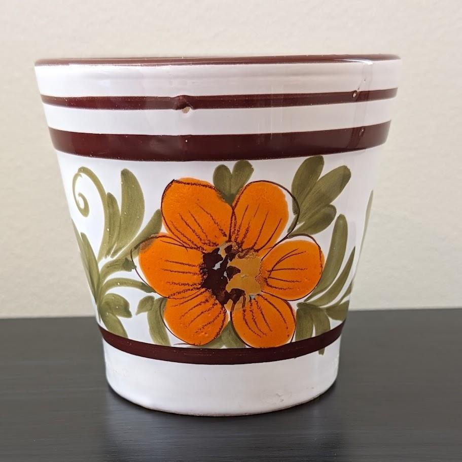Handpainted Italian Ceramic Planter