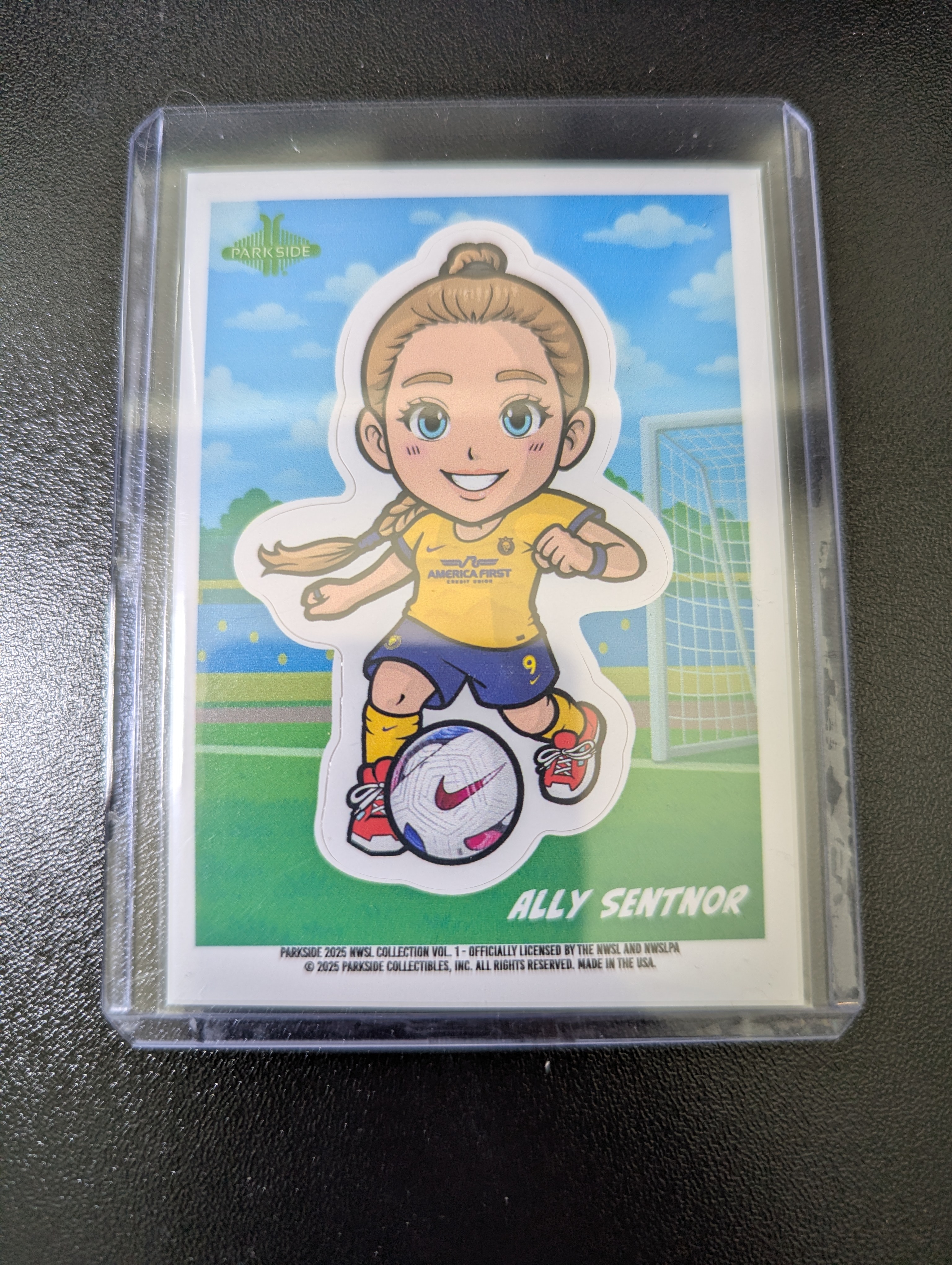 2025 Parkside NWSL Vol. 1 Ally Sentnor Sticker Utah Royals