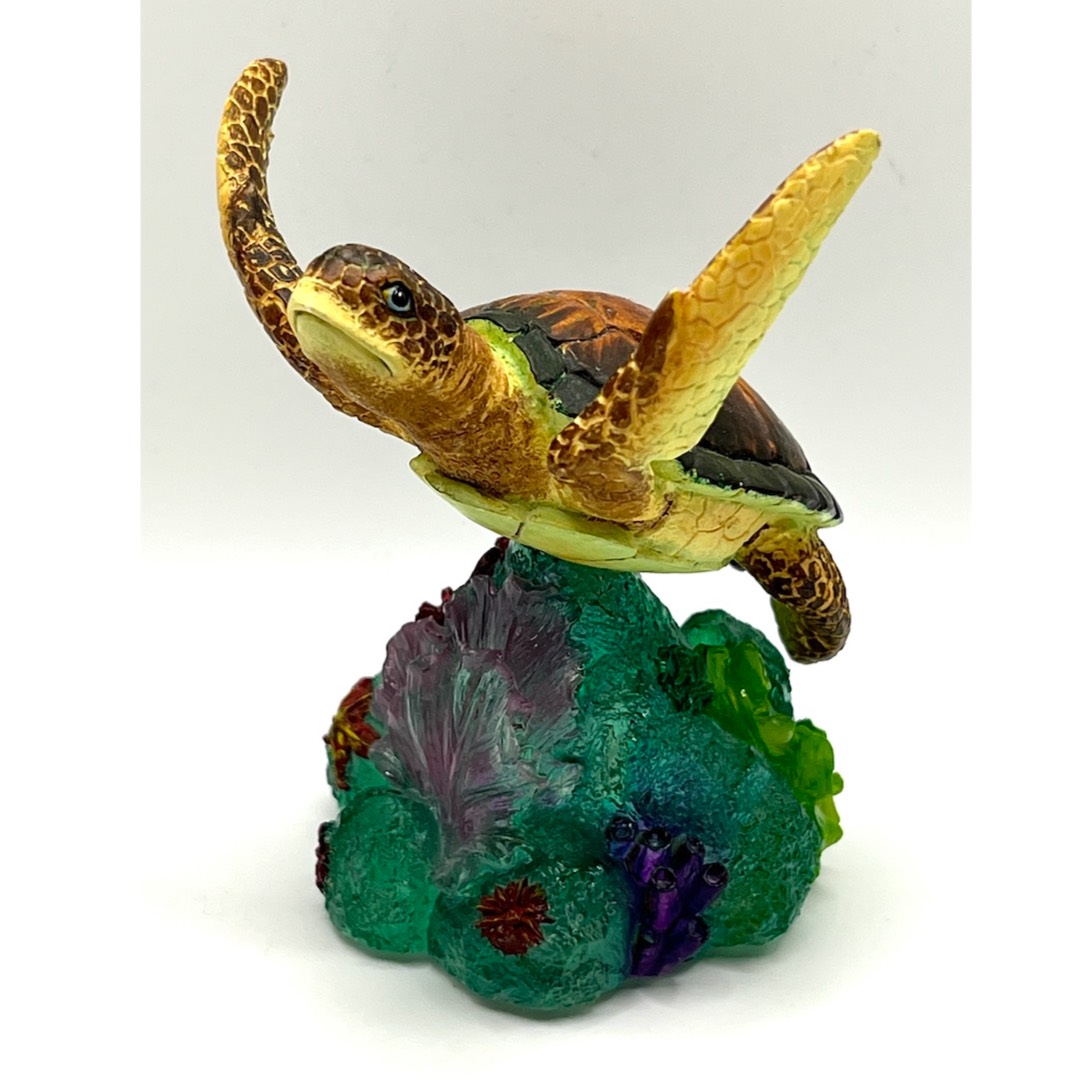 Wyland Dakin Artist Collection Sea Turtle Flight Resin Decorative ...