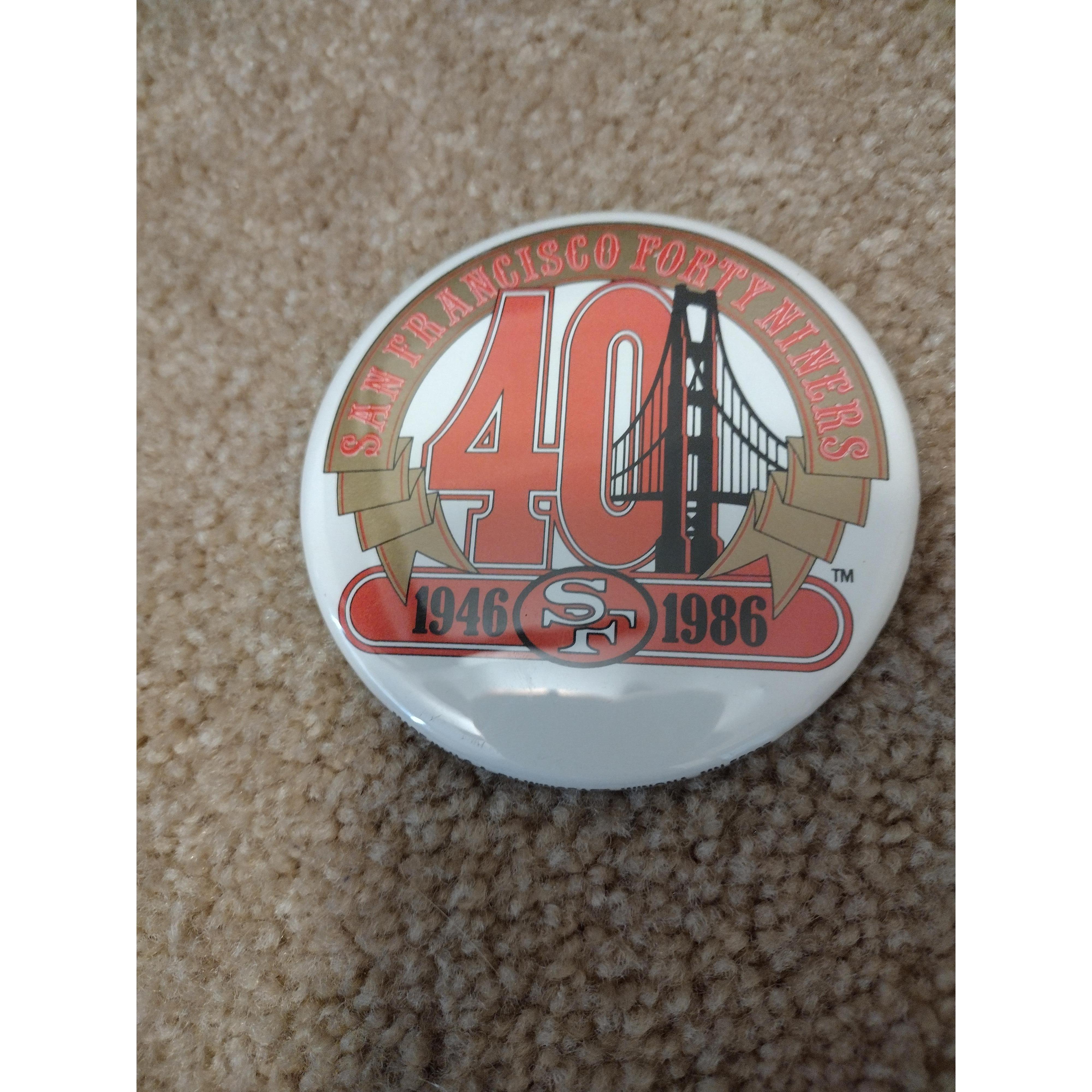 40th Anniversary San Francisco 49ers Pin