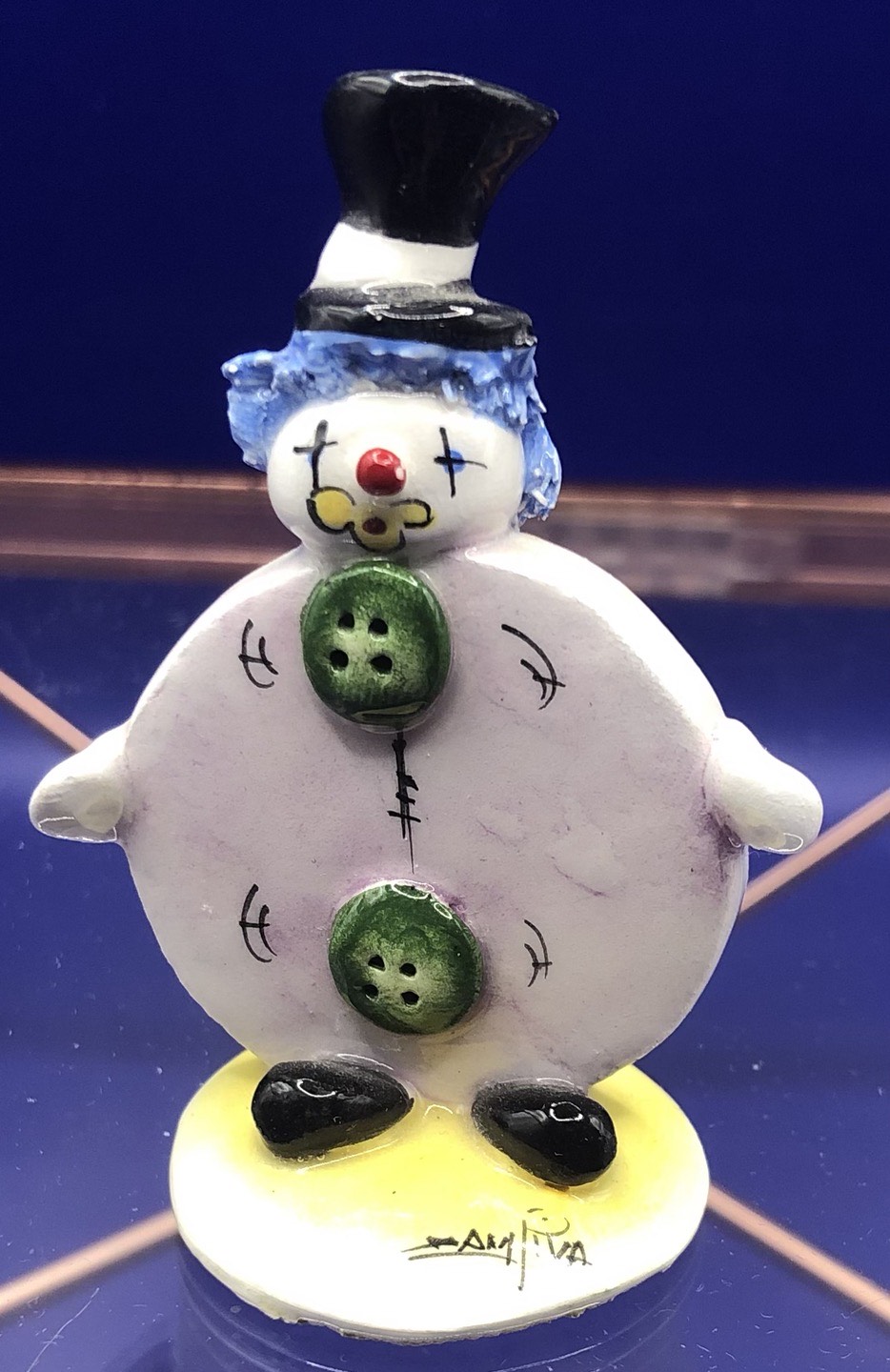 Vintage Zampiva Art Pottery Clown Figurine Made In Italy