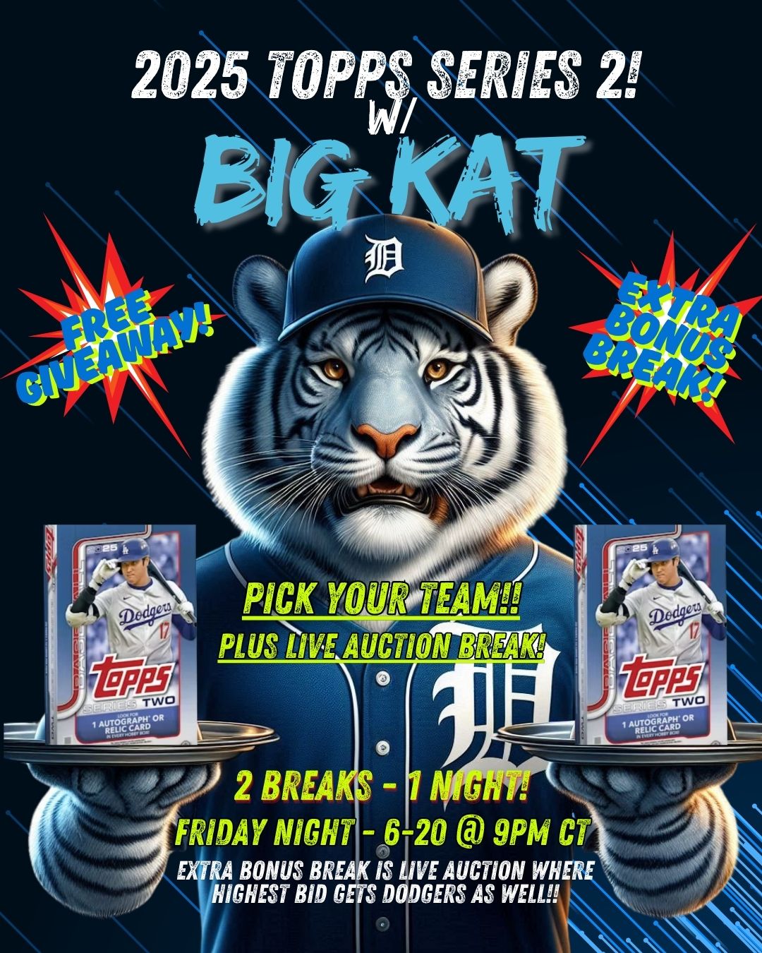 New York Mets - 2025 TOPPS SERIES 2 - Pick Your Team Auction LIVE RIP ...