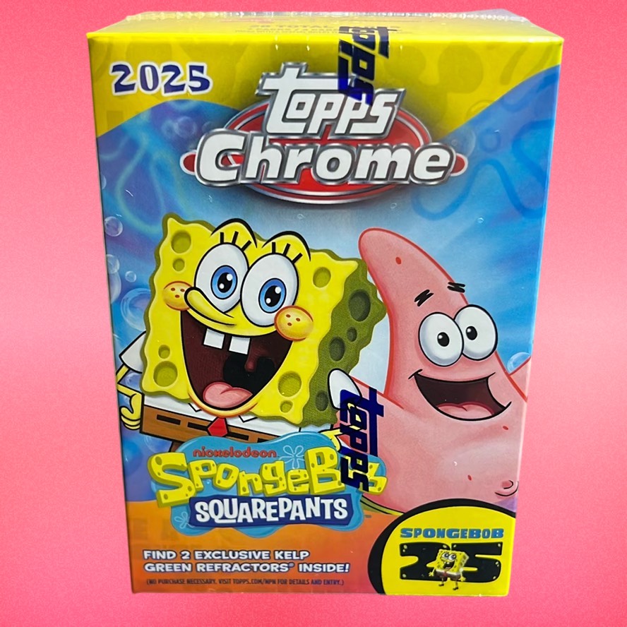 Limit 1! Topps Chrome SpongeBob Blaster Box Shipped Sealed (stacked ...