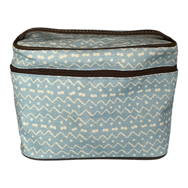 ESTEE LAUDER Vintage Southwest Pattern Cosmetic Makeup Bag – Baby Blue ...