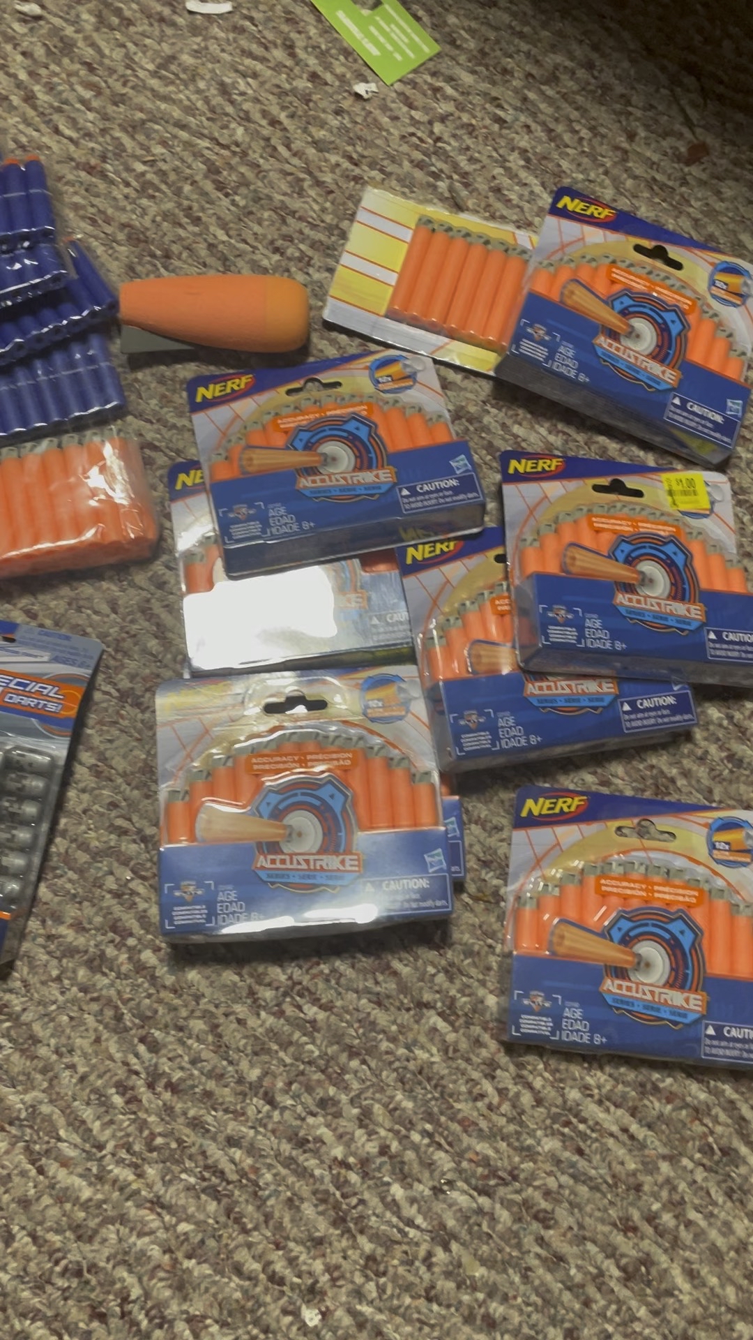Huge Lot Of Nerf Bullets (10 New Packs Plus Loose Sleeves)
