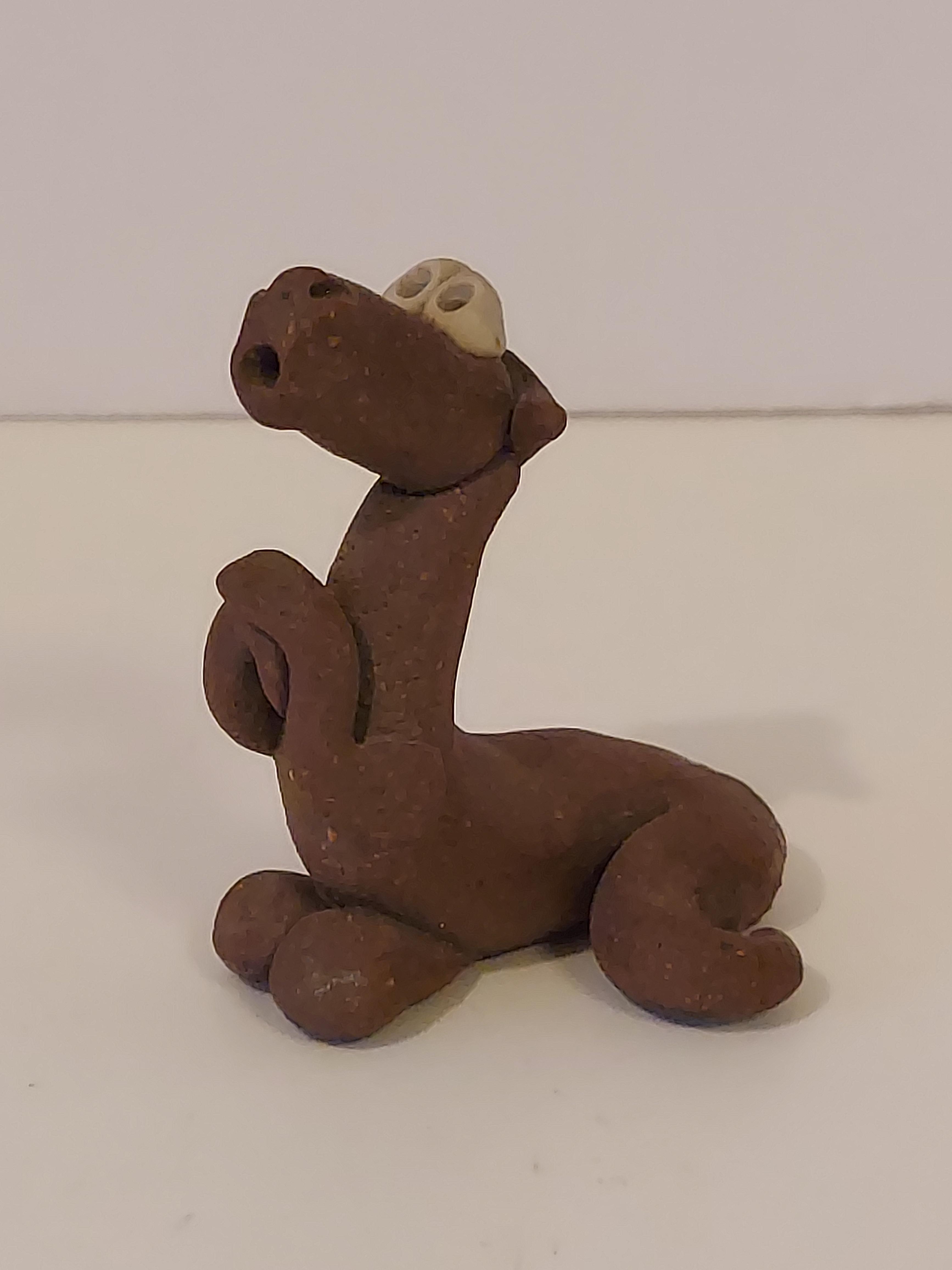 Handmade Ceramic Dog Dragon Weirdo Figurine