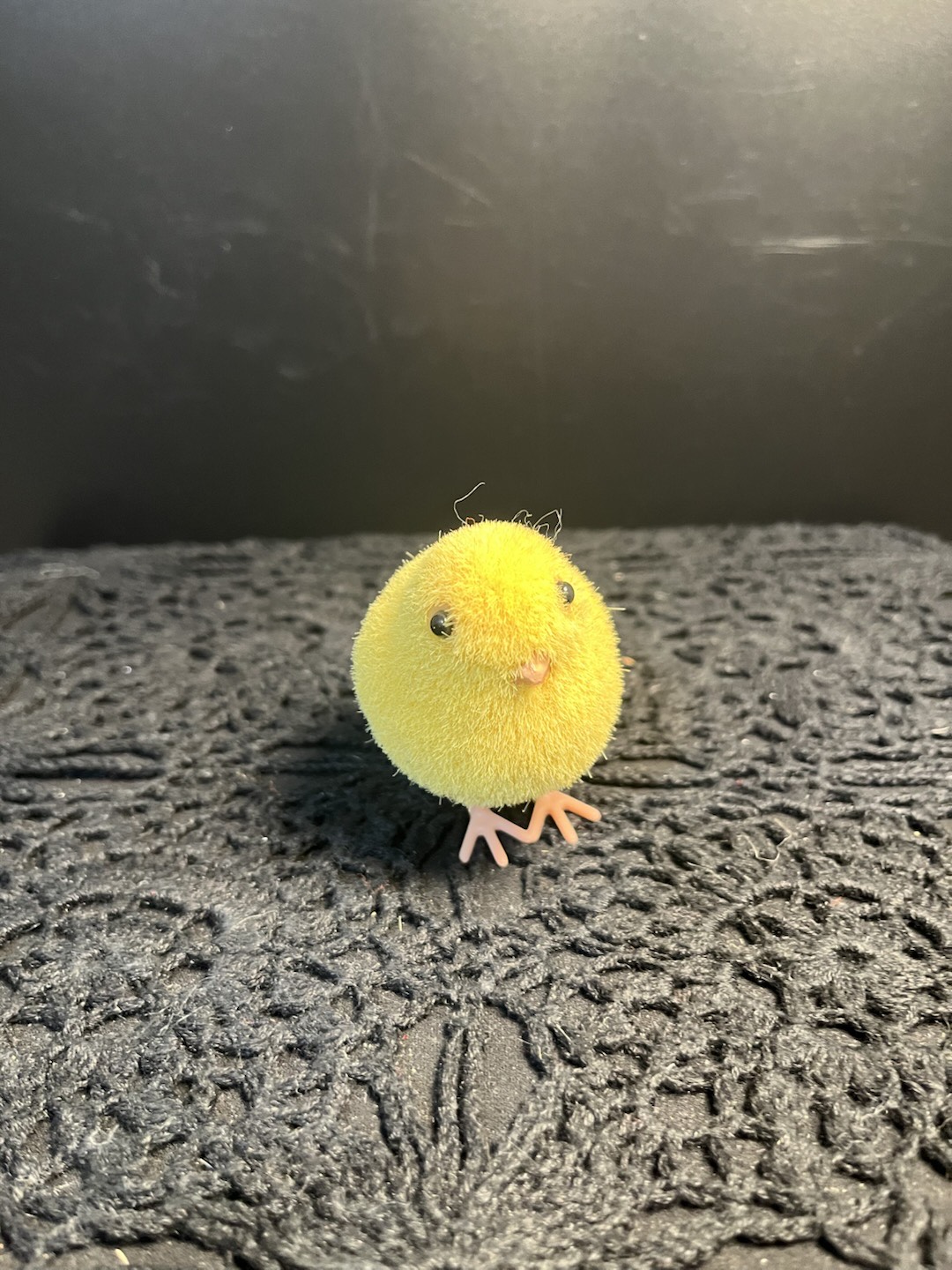 Trio of Flocked Yellow, Pastel Green, & Pastel Blue Chicks-w/ Snapping ...