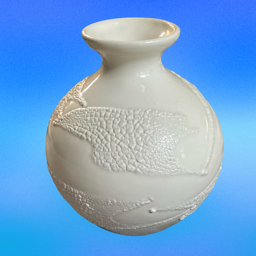 Vintage 1996 HAEGER Earth Wrap Texture Round Vase