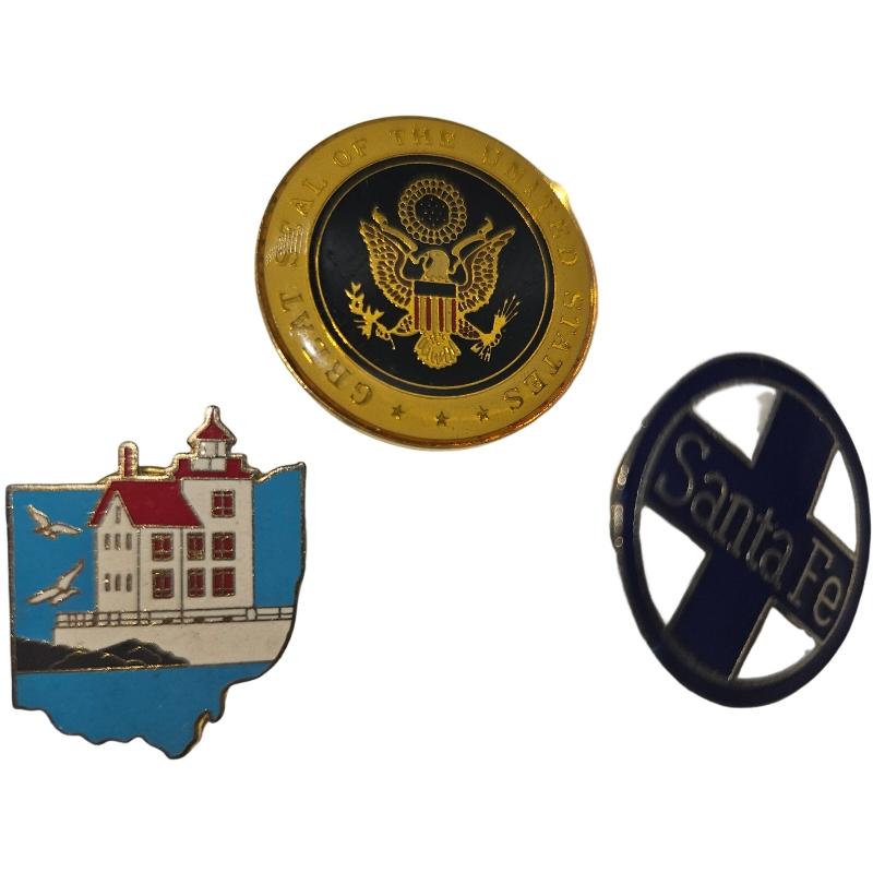 Vintage Collectible Pin Set 3 Pieces