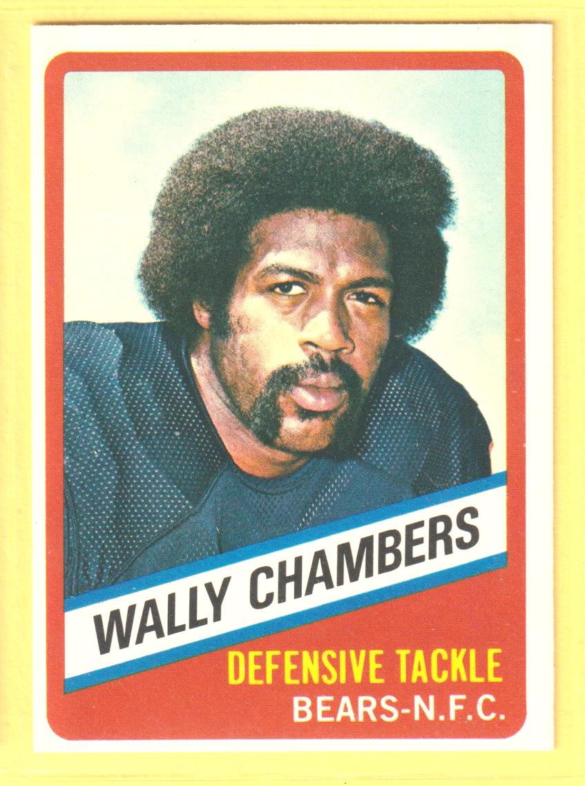 1976 Topps Wonder Bread Wally Chambers Bears
