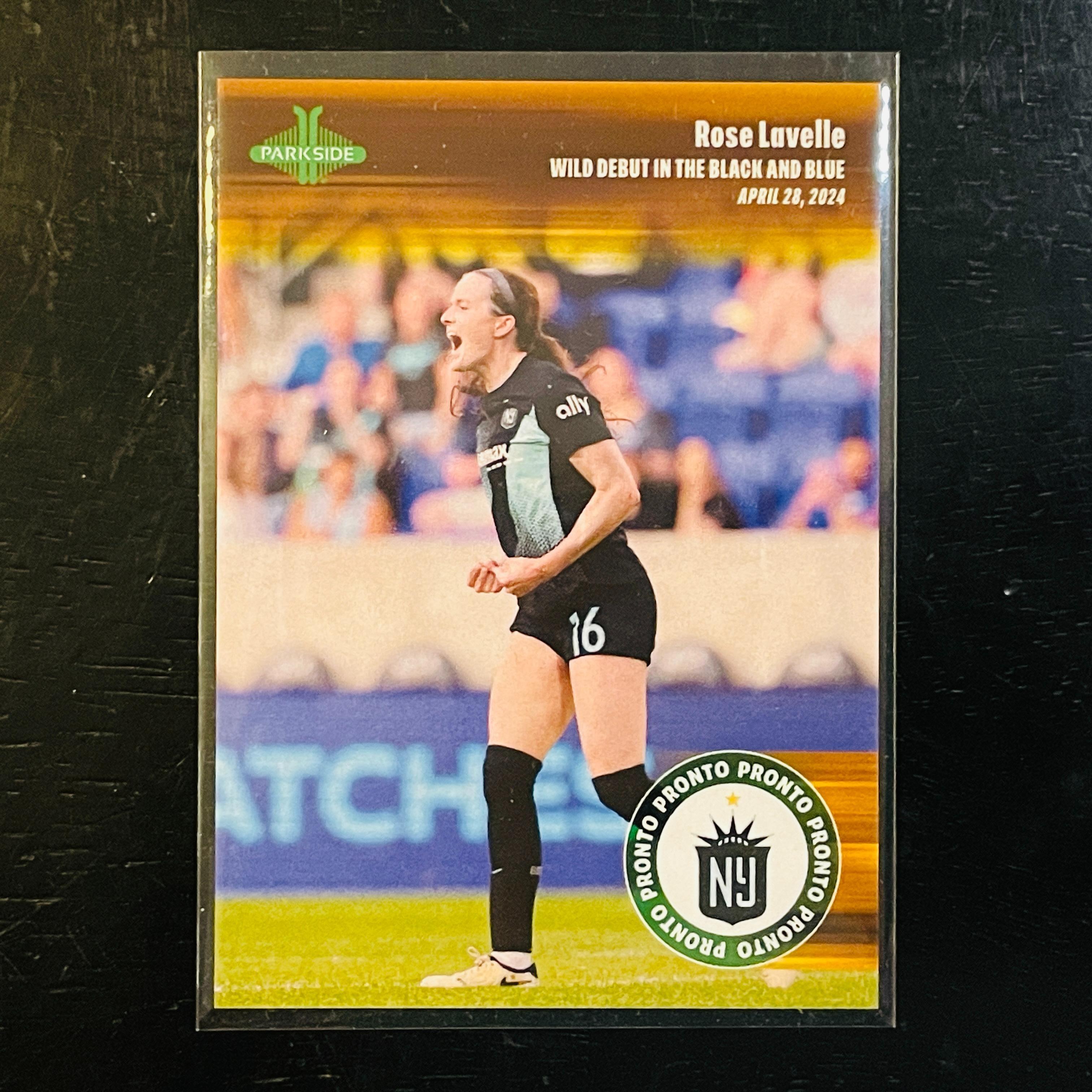 Rose Lavelle 11 Parkside Pronto Gold Gotham Fc Wild Debut 2024 Soccer Card