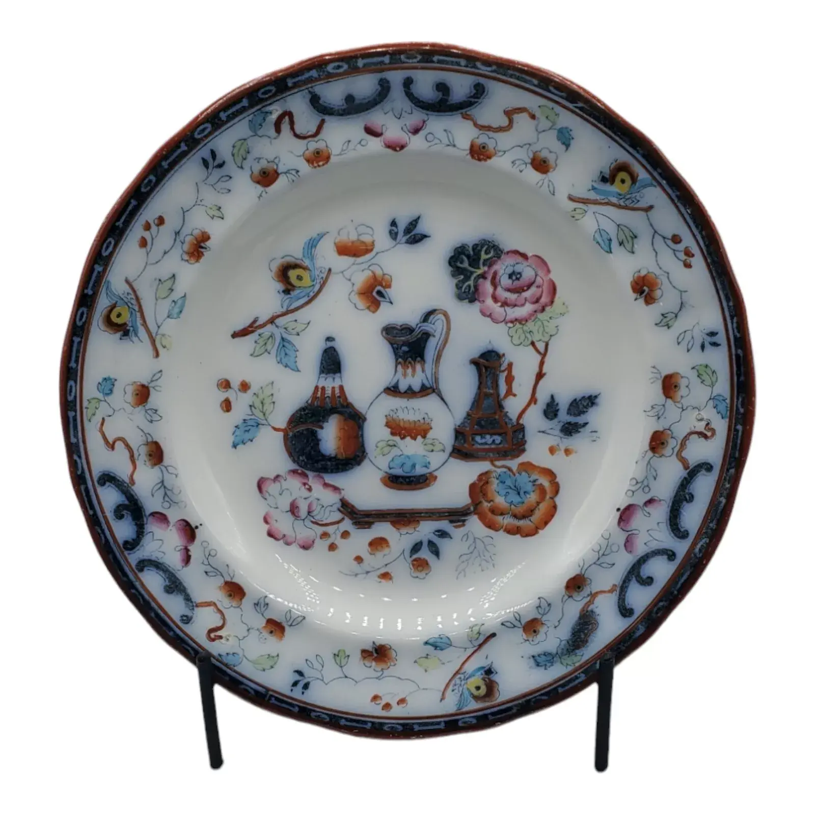Antique Petrus Regout Maastricht Holland 8.5 Inch Plate Pompeii Pattern