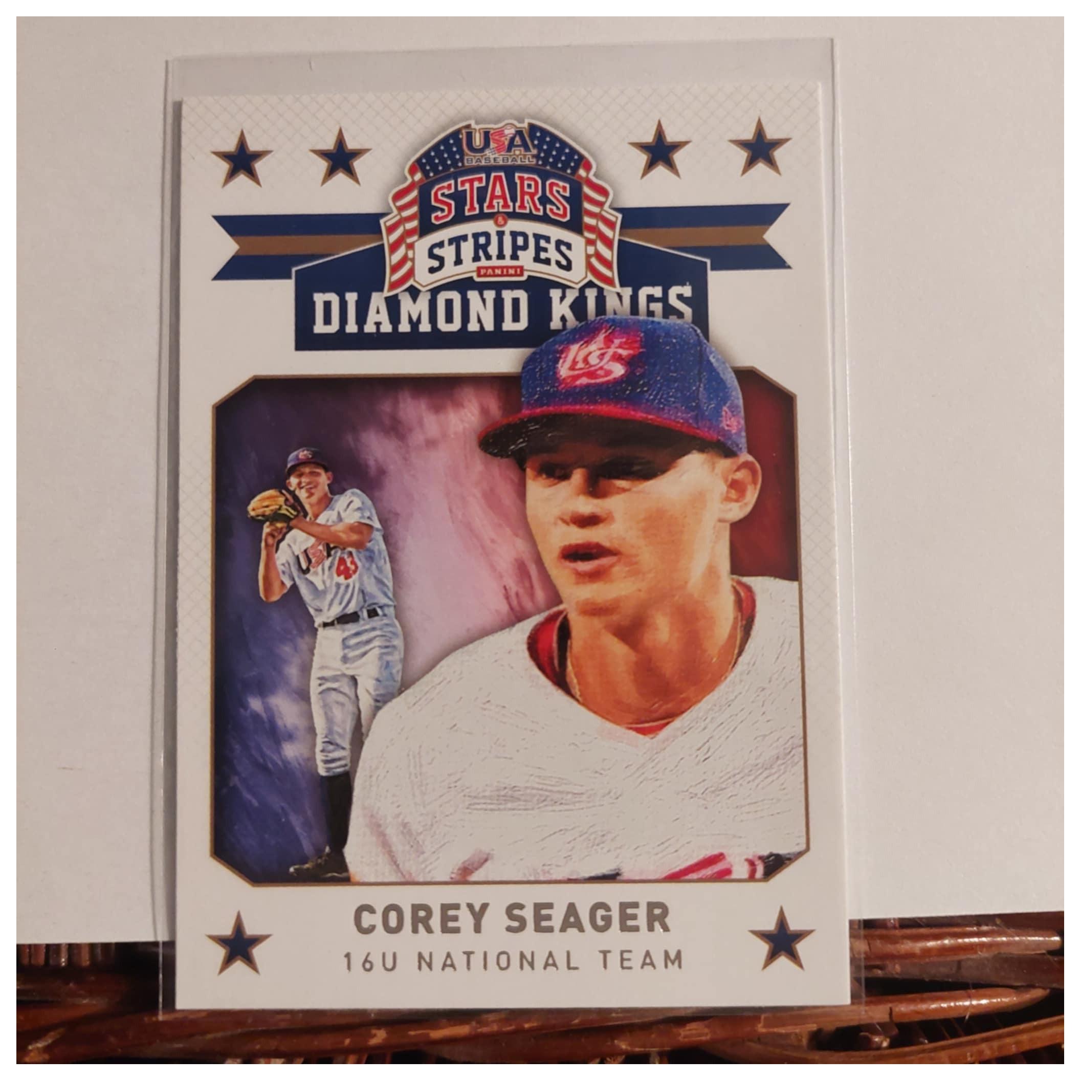 Corey Seager Prospect card.