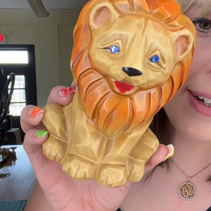 Ceramic Lion Bank