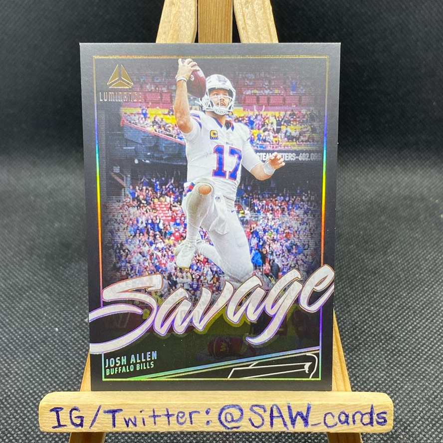 Josh Allen 2024 Panini Luminance Savage Buffalo Bills