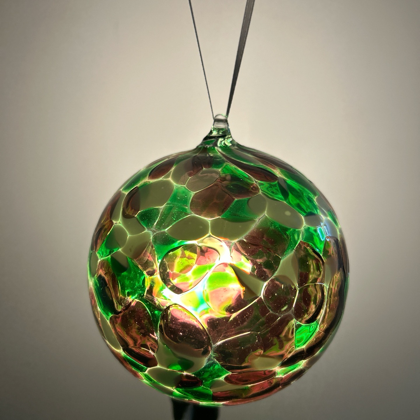 Large Blown Glass Ball Ornament