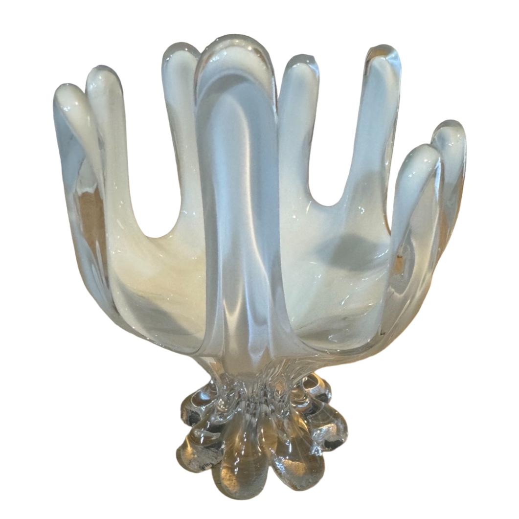 Tozai Hand Blown Glass Vase Decor