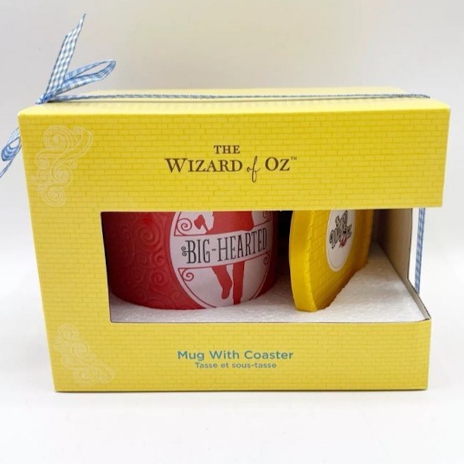 Hallmark Wizard Of Oz Ceramic Mug With Coaster Big Hearted Tin Man Red ...