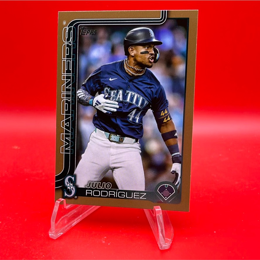 Julio Rodriguez 2025 Topps Series 1 Gold Border Parallel 26/2025 ...