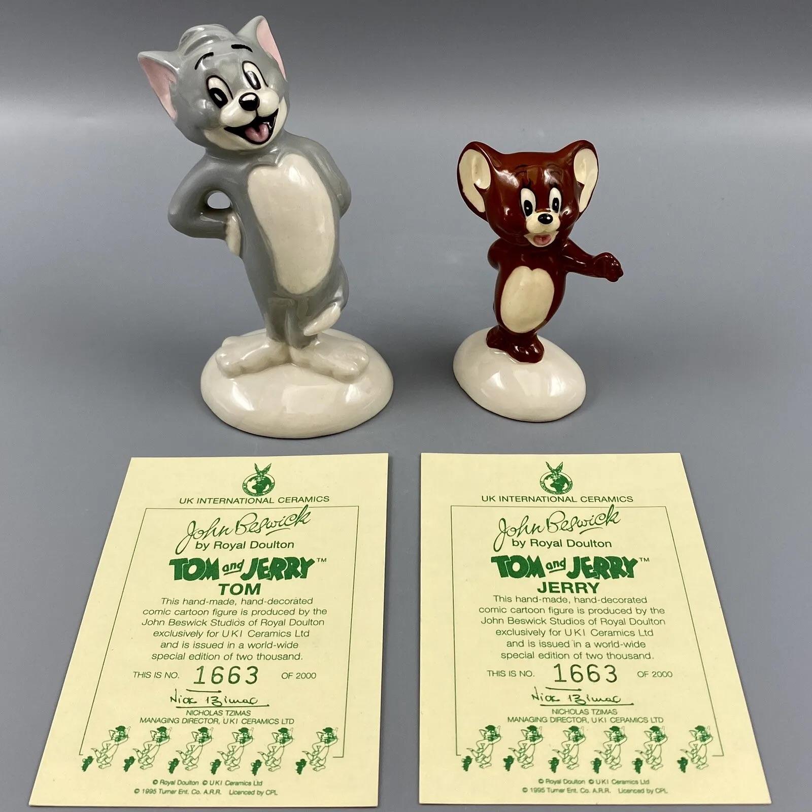 Beswick Tom And Jerry Figurines 1663/2000 Royal Doulton England COA ...