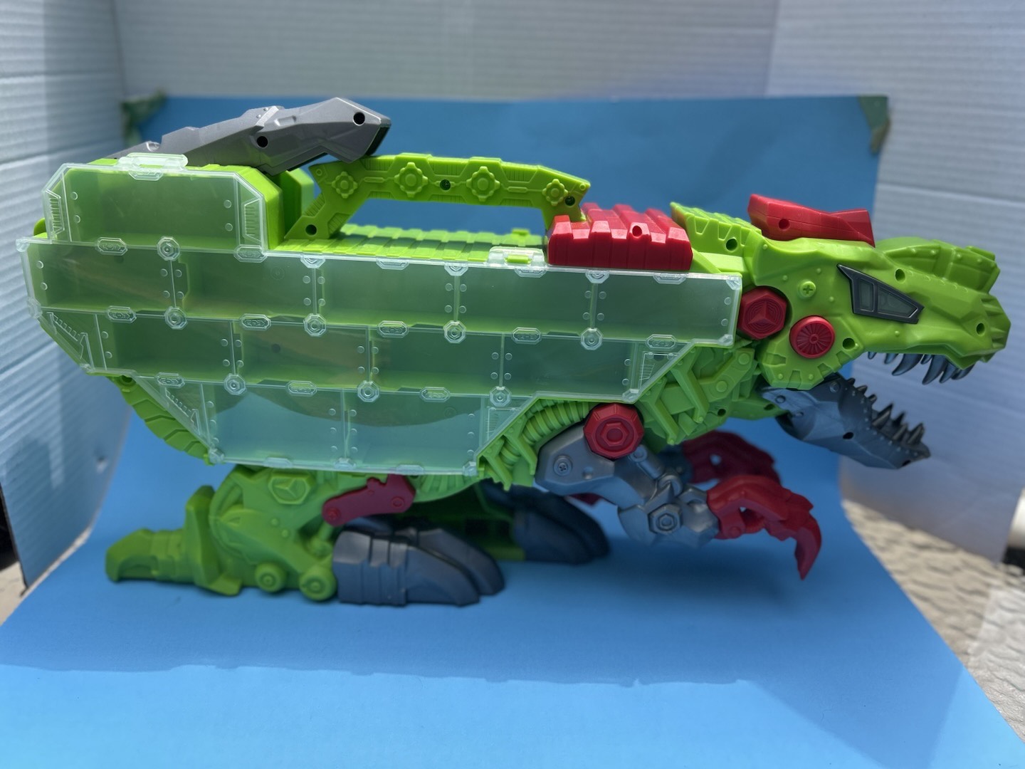 Kid Connection Dinosaur T-Rex Transporter Toy Car Carrier Case Light ...