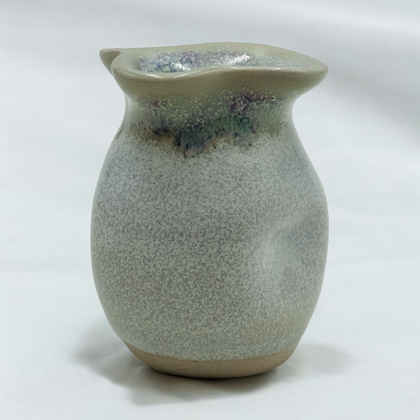 Smoky Mountain Pottery SMP Mini Creamer Blue Marble Glaze Pinched ...