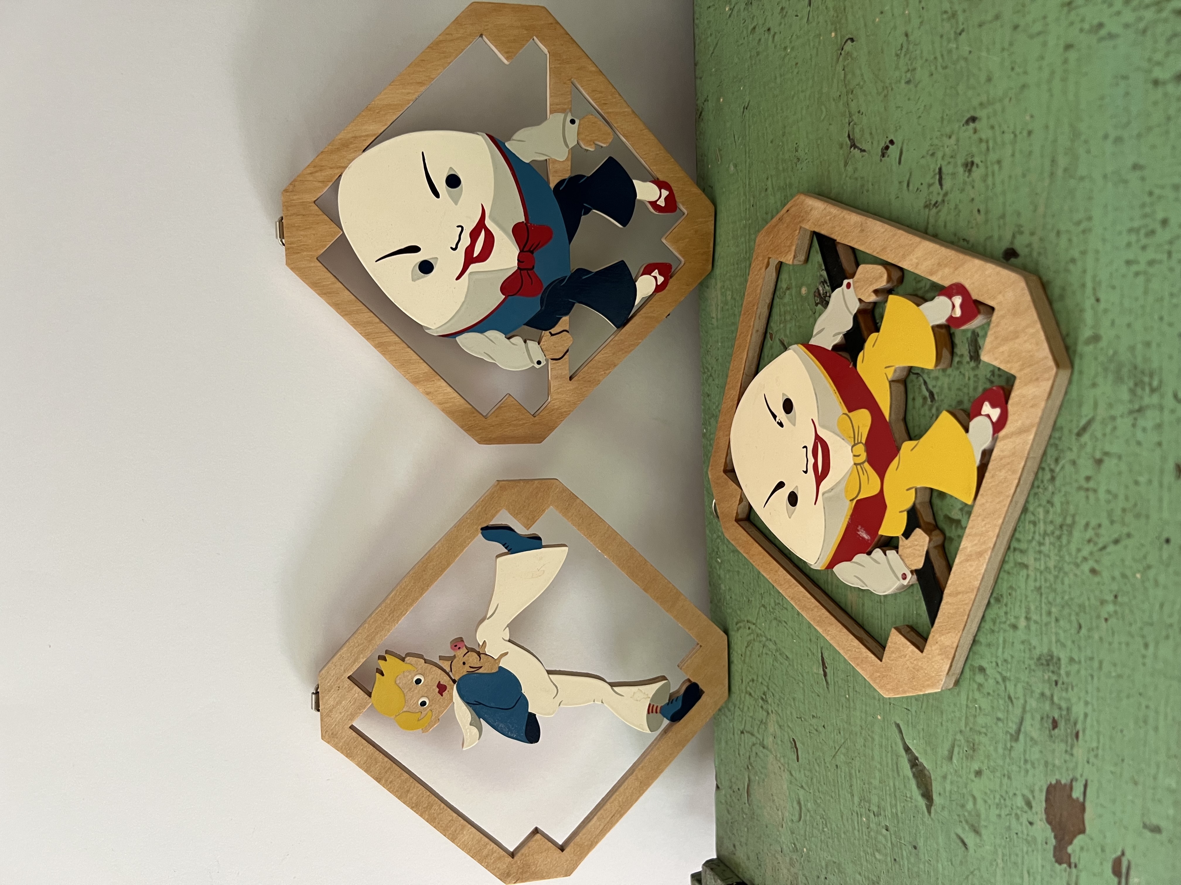 Vtg Nursery Rhyme Humpty Dumpty, Little Boy Blue 1950s Nursery Rhyme ...