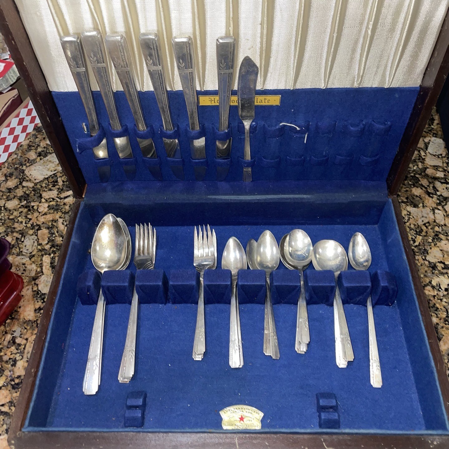 31 Pieces Circa 1938 Silverplate GRENOBLE Heirloom Plate Oneida Vintage