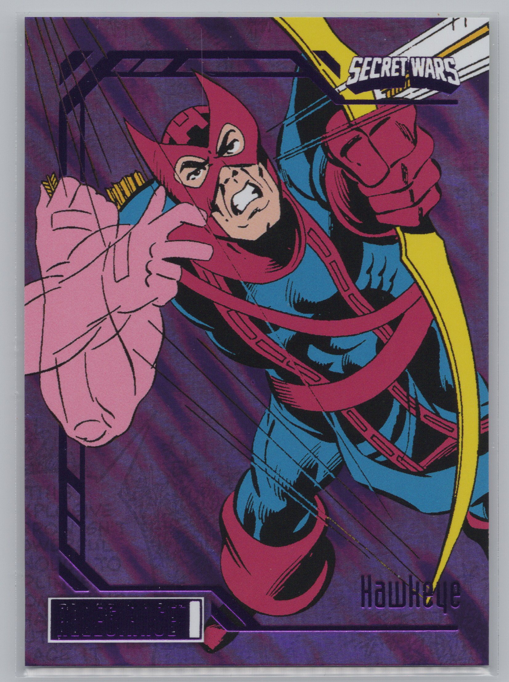 2024 Upper Deck Marvel Allegiance Secret Wars 1984 Hawkeye #2 Purple ...