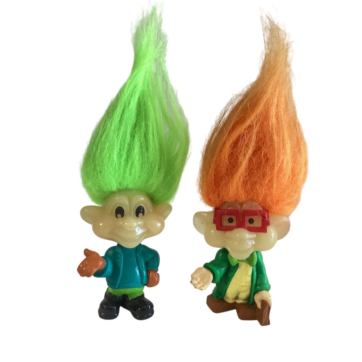 Pair of Glow in the Dark Trolls Burger King 1993