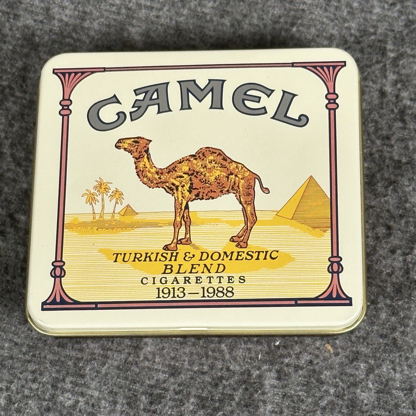 Camel Cigarettes 75th Anniversary 1913-1988 Metal Tin. Mint Condition ...
