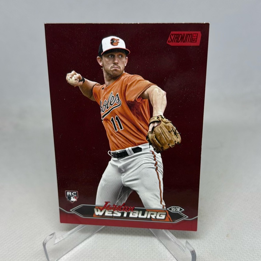 2024 Topps Stadium Club Jordan Westburg RED ROOKIE SP #77 Baltimore ...