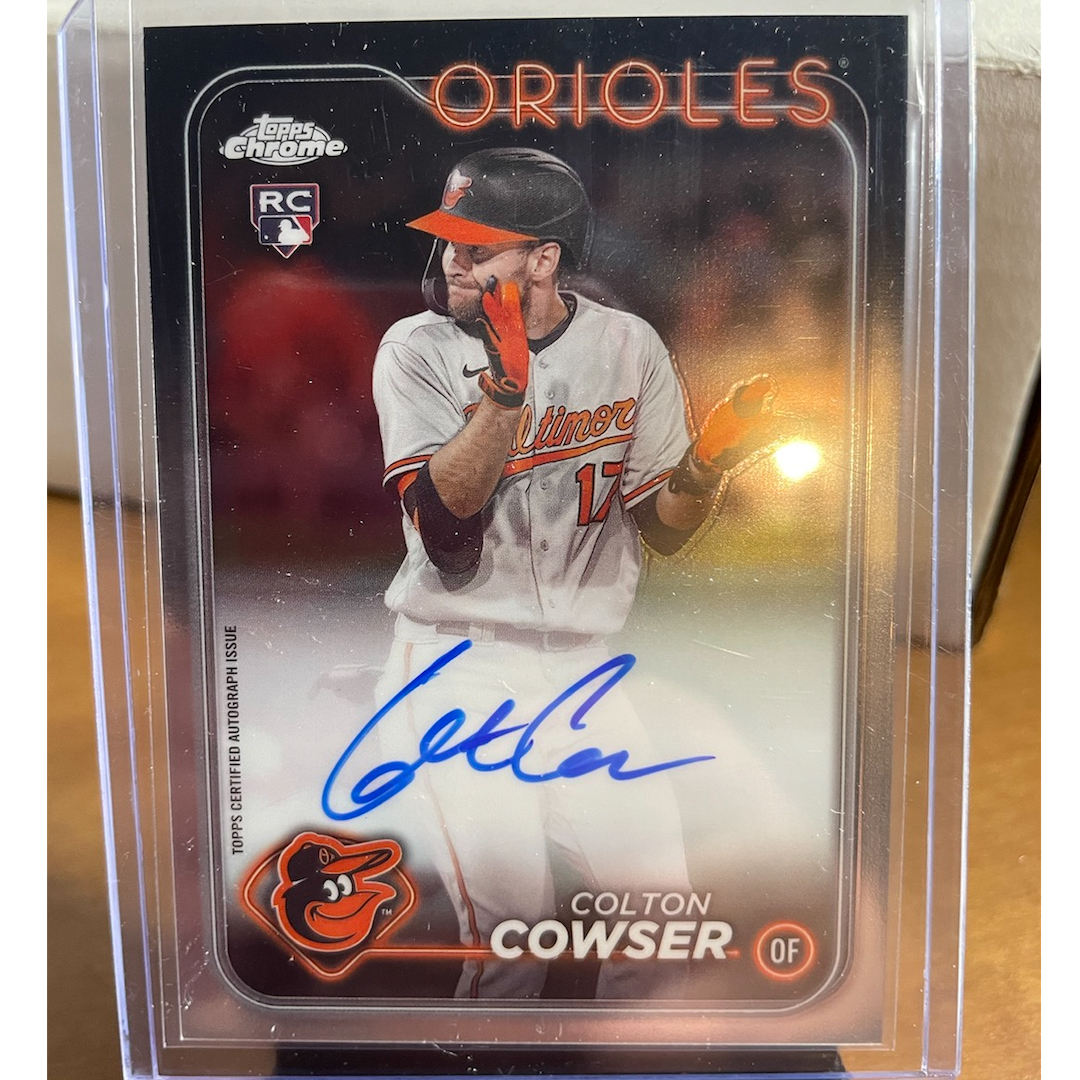 2024 Topps Chrome Colton Cowser Base Auto