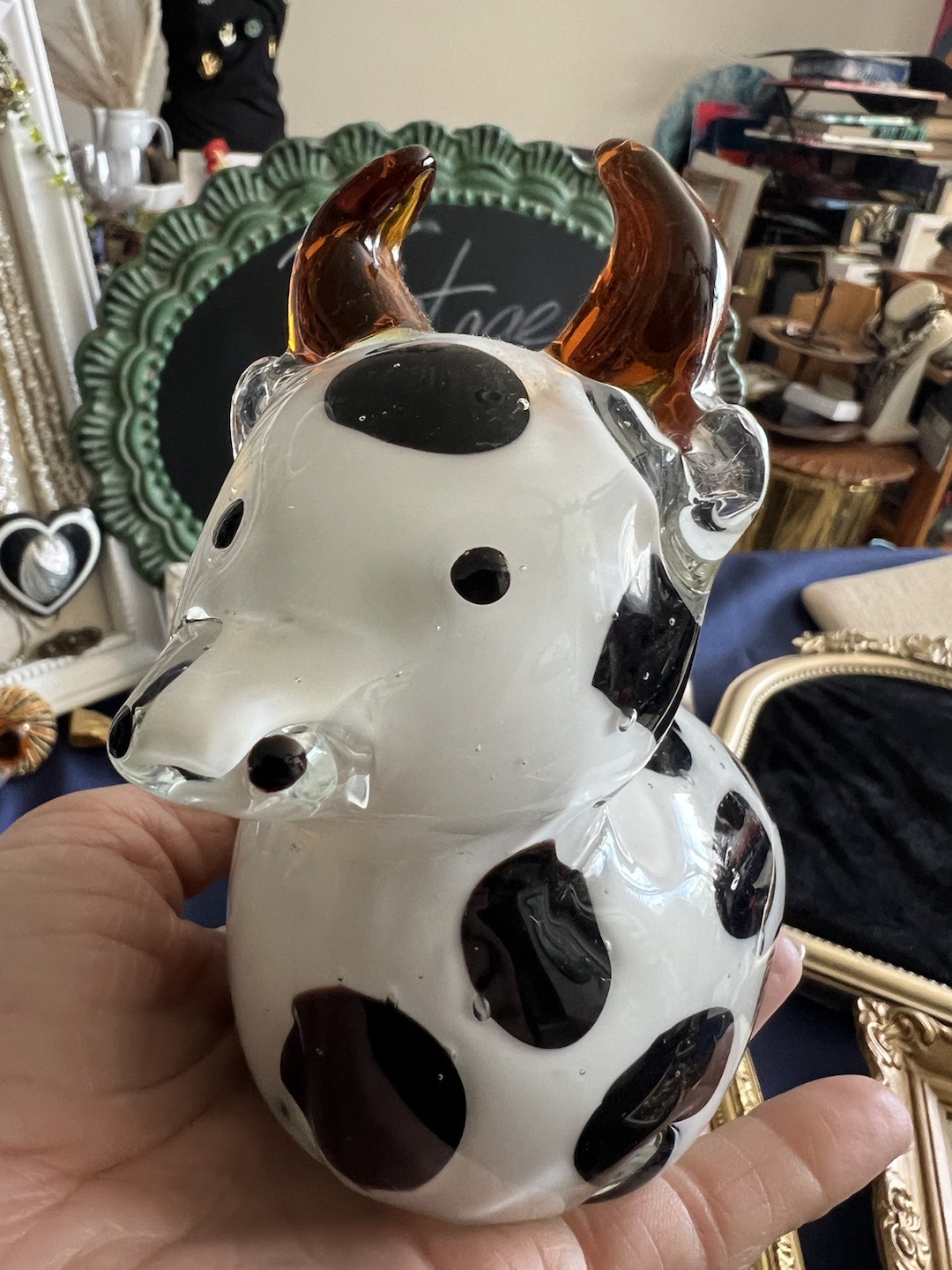 #5 Amazing Cow/ Bull Paperweight Cute As Can Be! Enough Said.