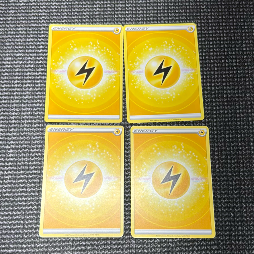Pokémon Lightning Energy 4 Card Lot