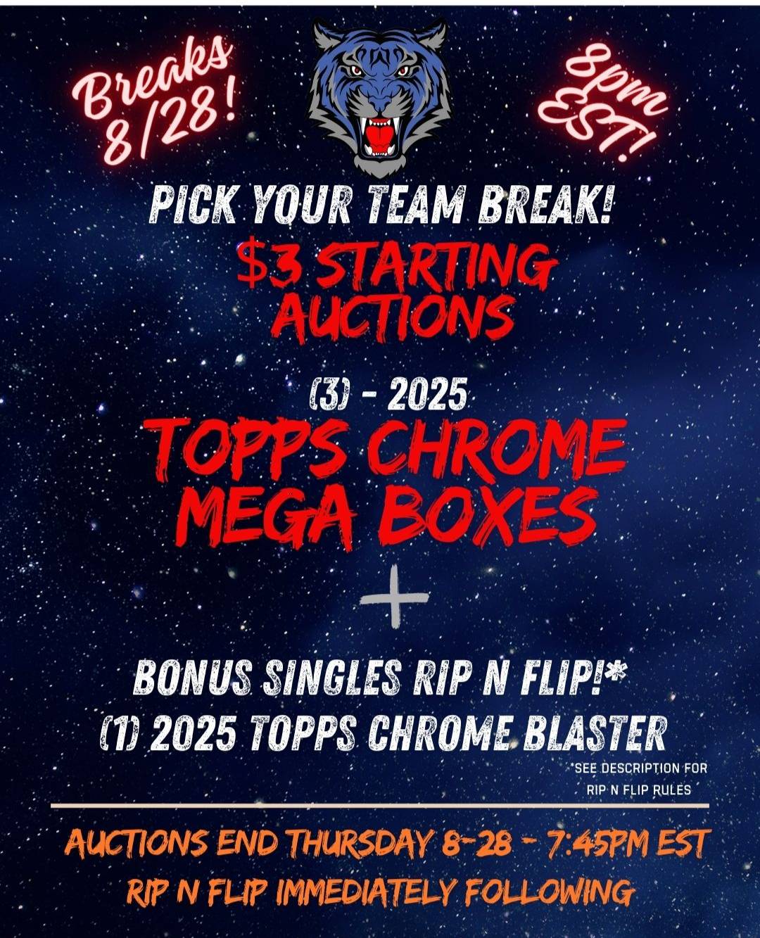New York Mets - 3x 2025 TOPPS CHROME BASEBALL MEGABOX - LIVE RIP! Team ...