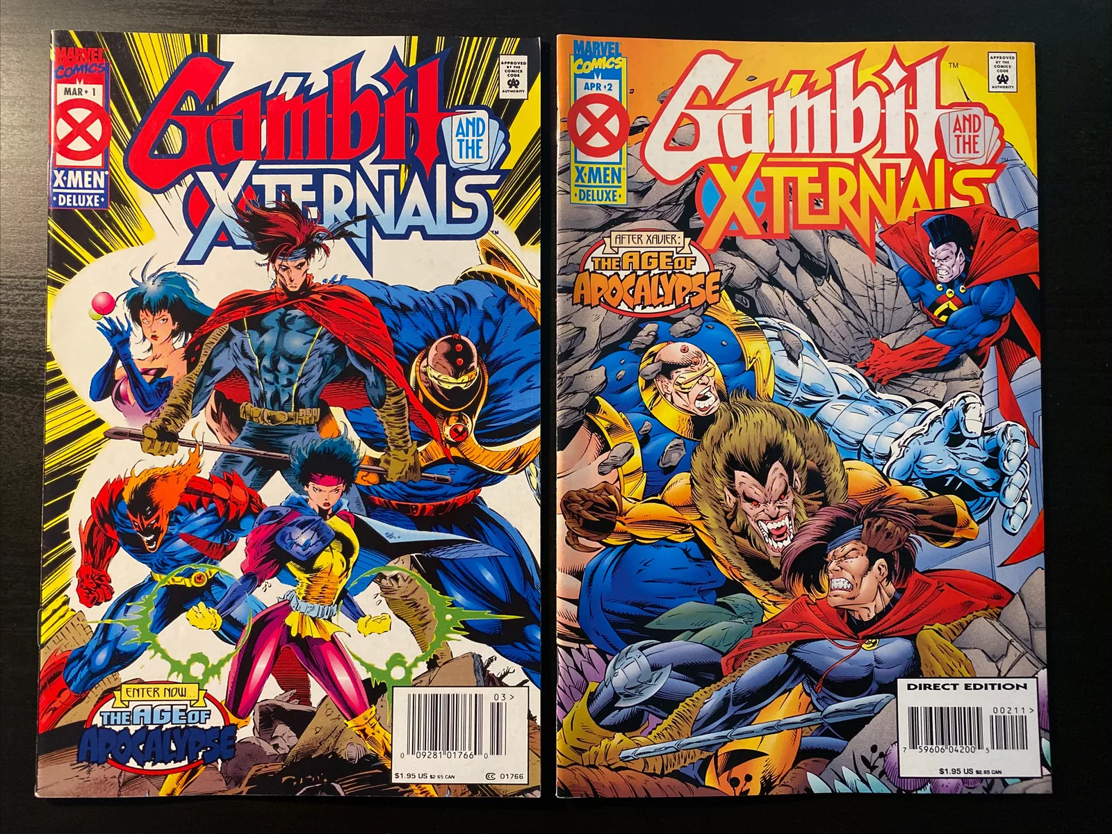 Gambit And The X-ternals 1-4 Complete Set 1 2 3 4 Marvel Comics 1995 X-Men