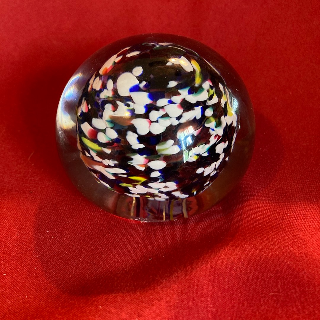 03. VTG Cased Confetti Paperweight