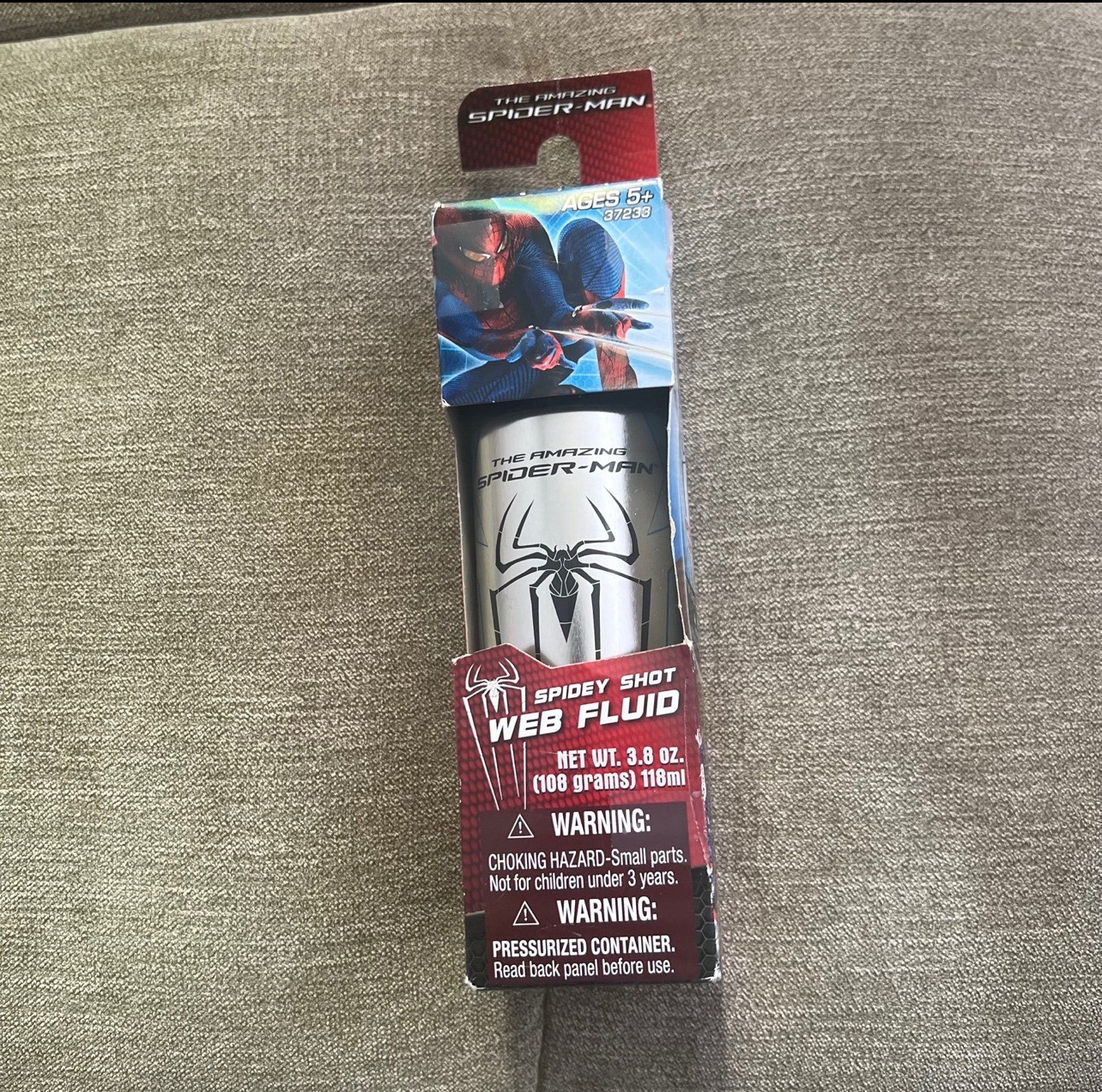 The Amazing Spiderman Spidey Shot Web Fluid Refill 3.8 oz. NIB Marvel