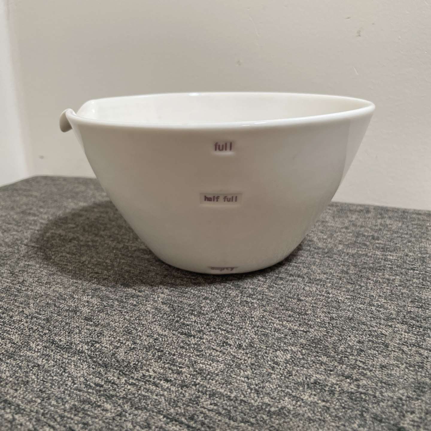 Keith Brymer Jones Mixing Measuring Bowl Full Half Empty 4" Tall ...