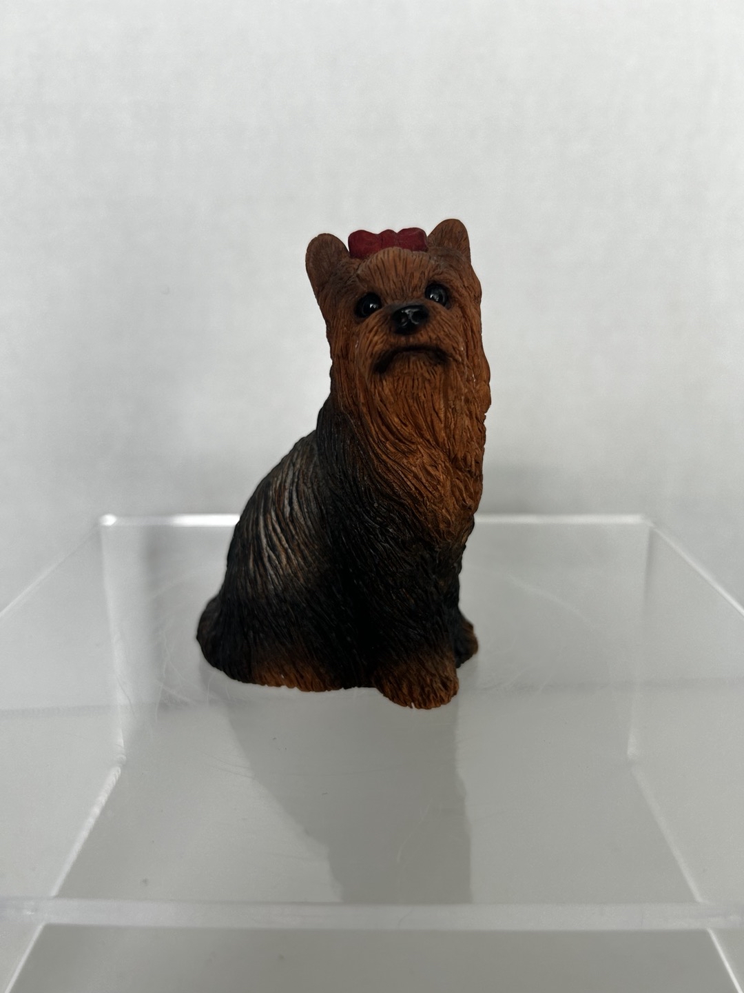 Yorkie Figurine “Stone Critter” Hand Painted 4 Inches Tall