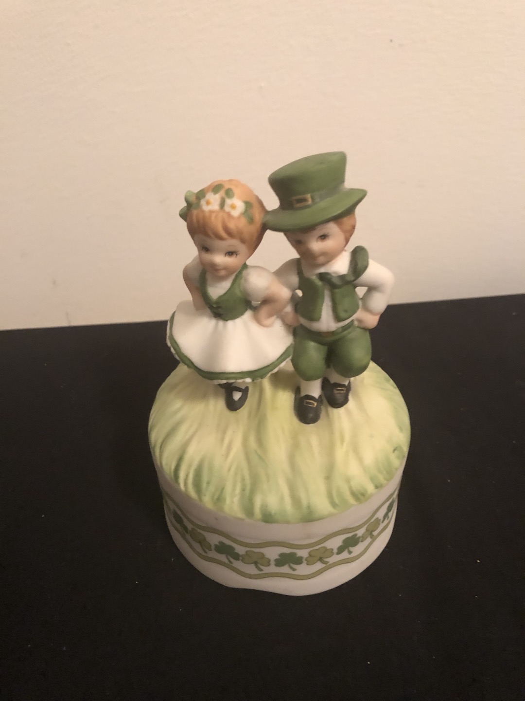 LEFTON PORCELAIN SAN FRANCISCO MUSIC BOX 1988 MY WILD IRISH ROSE ...