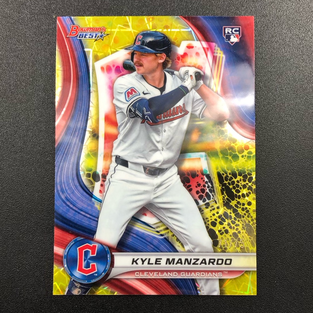 2024 Bowman Best Baseball Kyle Manzardo Cleveland Guardians Rookie ...