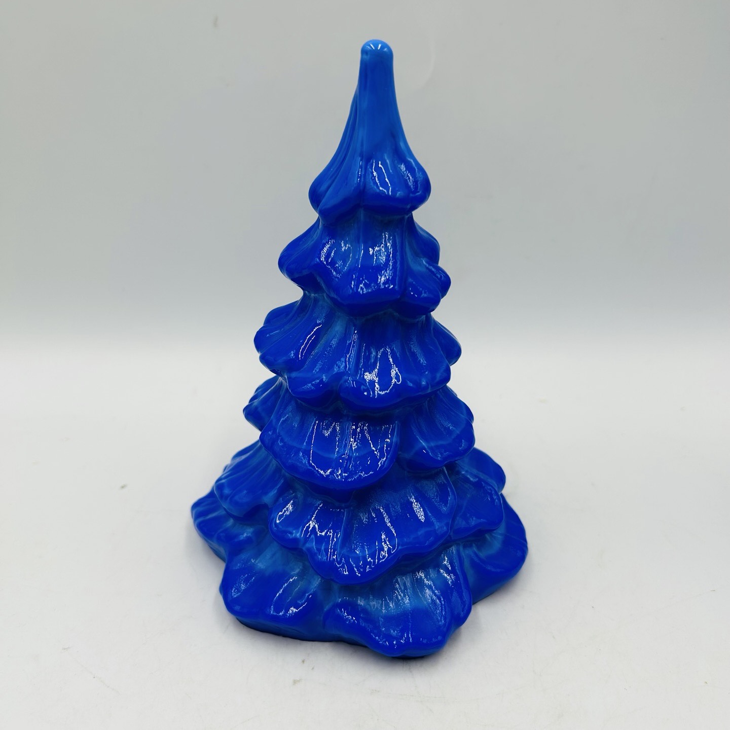 Fenton 6” Periwinkle Blue Evergreen Christmas Tree VHTF