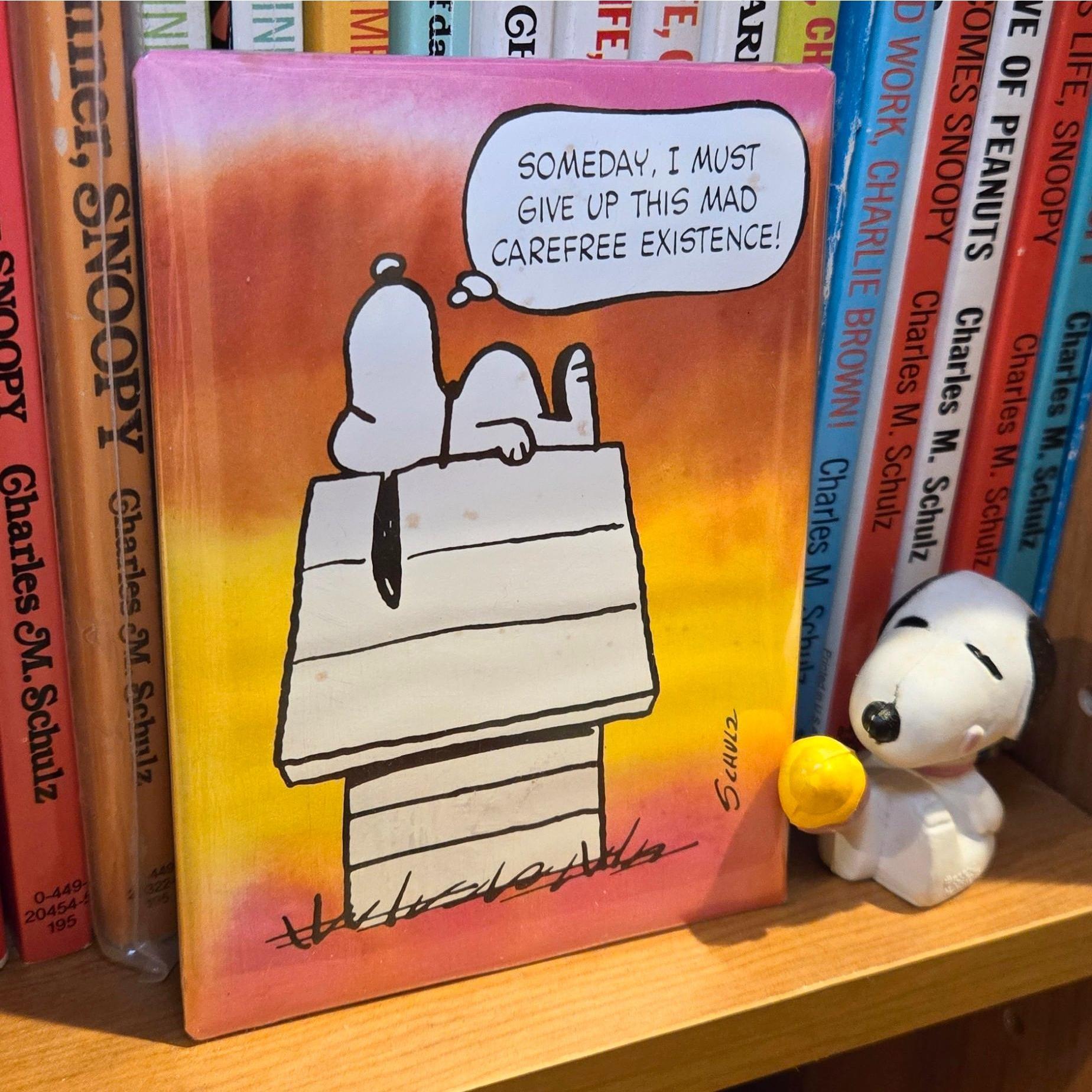 Snoopy Plaque - 'Mad Carefree Existence' - Peanuts